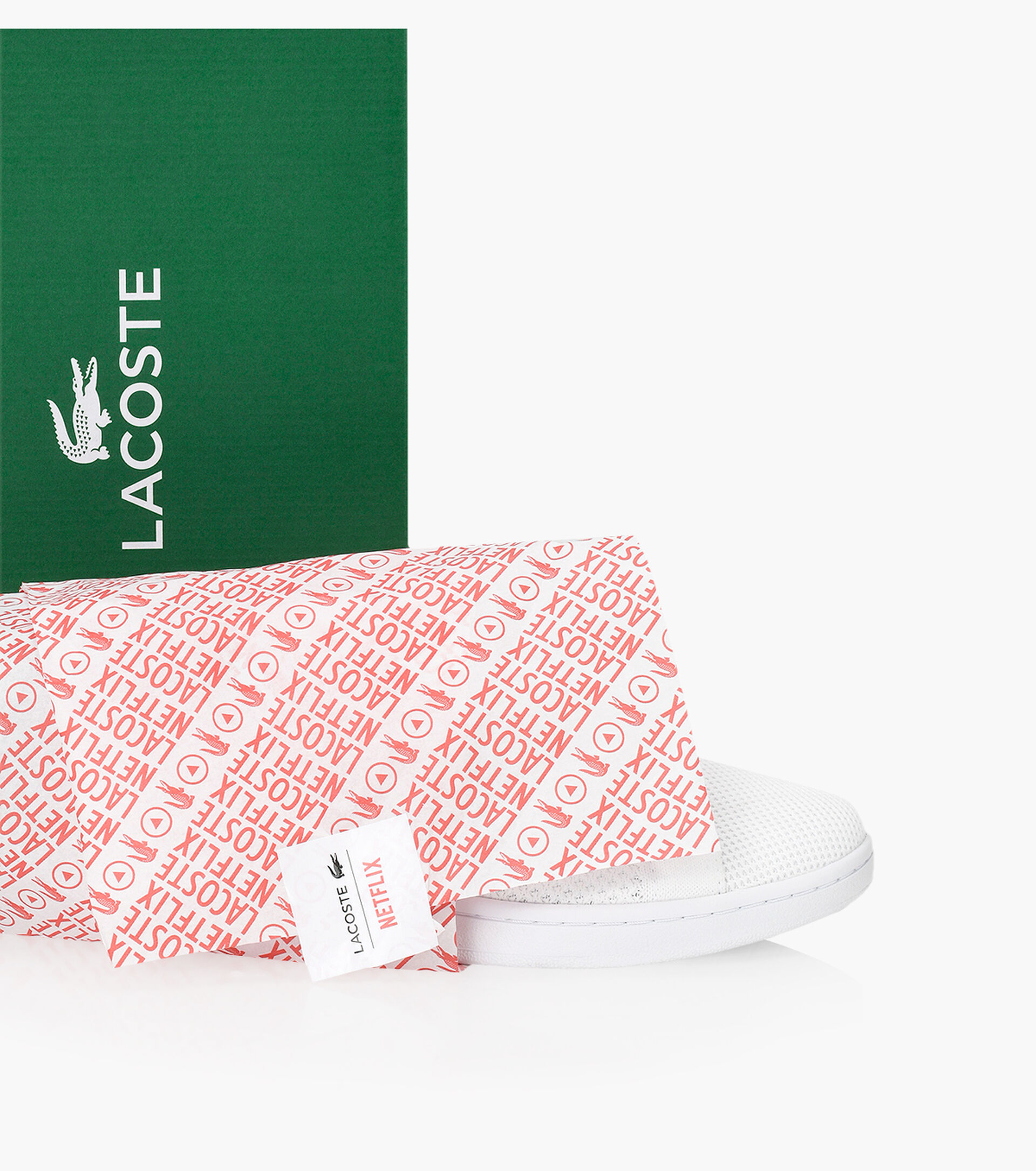 Lacoste Carnaby PiquÉe Lacoste X Netflix Sex Education Tissu Blanc